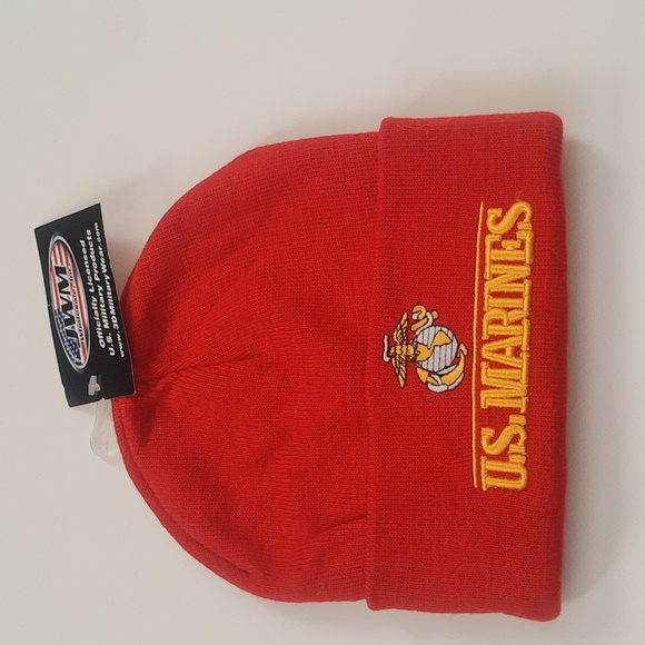 US Marines | Accessories | Us Marines Knit Watch Capbeanie Red Official ...